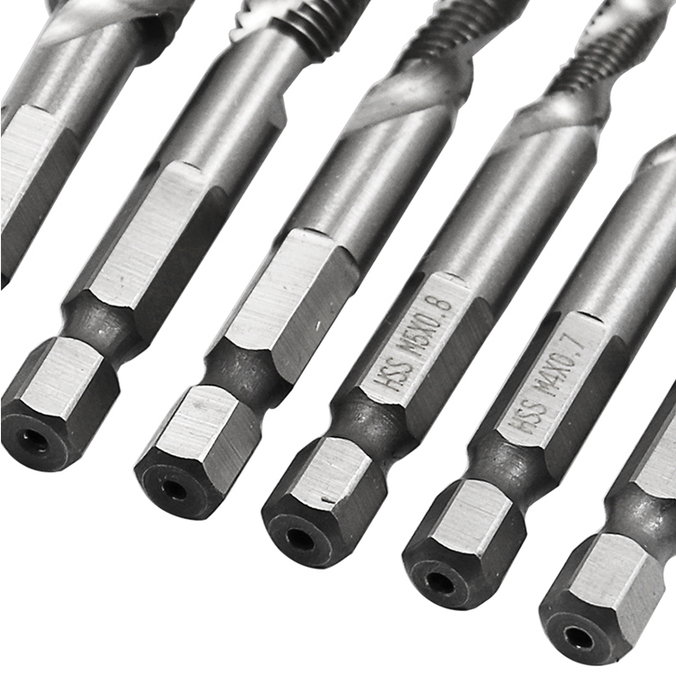 HSS Woodworking Drill Bits M5x0.8mm HSS Drill & Tap Set - Metric Hex ...