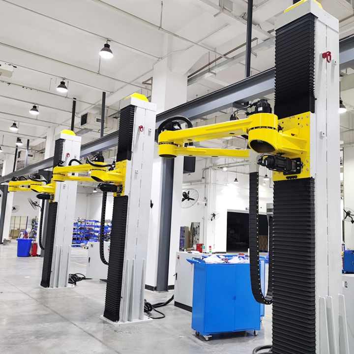 70kg Automatic Robotic Depalletizing Machine Column Type Palletizer Stacking Machine for ...