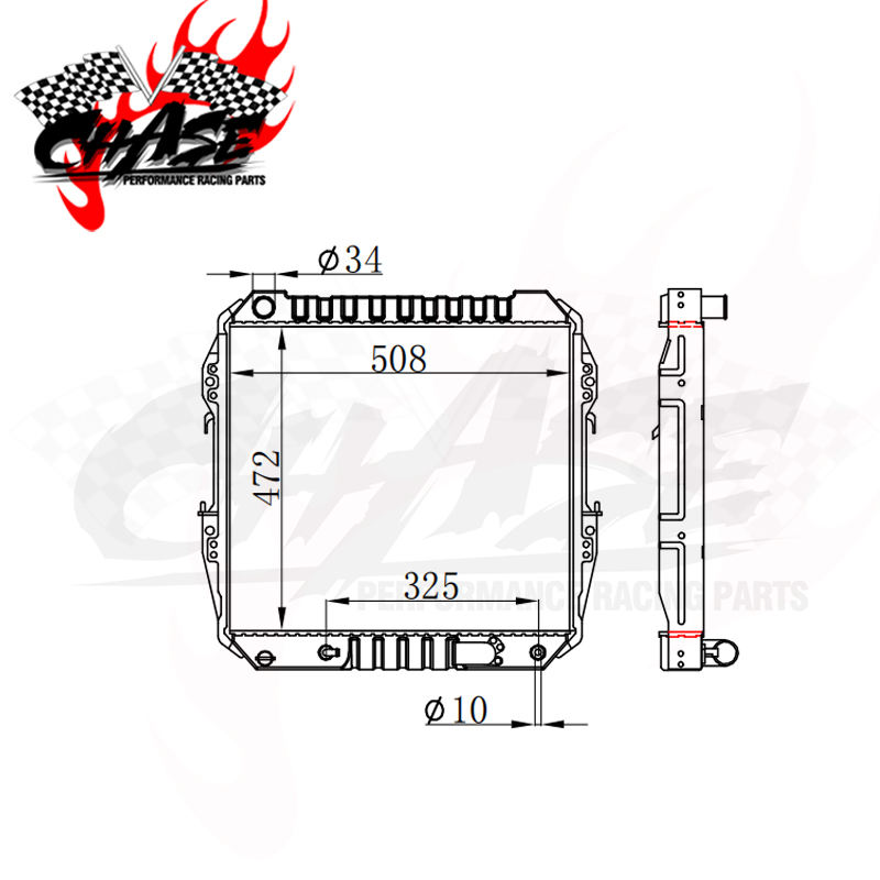 Cooling System All Aluminum Radiator For Toyota Hilux 2.4 1988-1993 ...