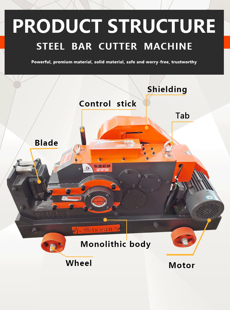 China factory electric automatic steel bar cutting machine steel bar ...