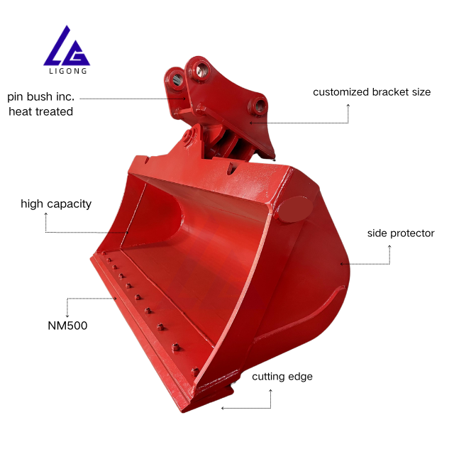 LG Hydraulic 63in 1.6m Tilt Grading Bucket for 8-10t Excavator 0.45m³ ...