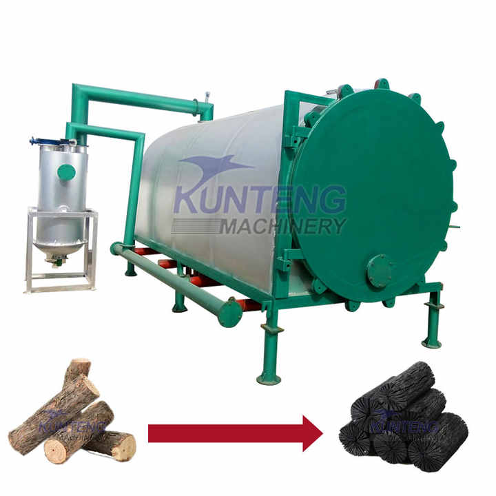 Zero Pollution Hardwood, Coconut Shell, Wood Carbonization Machine ...
