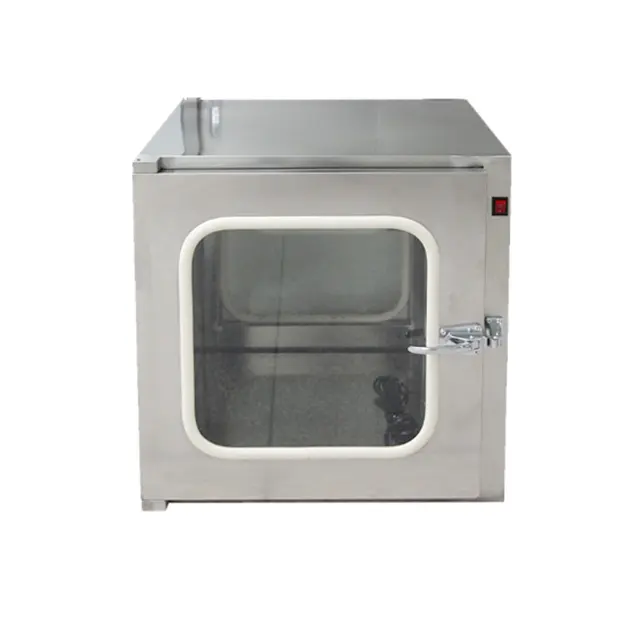 Stainless Steel Pass Box Static Type Electrical Interlock Clean Room ...