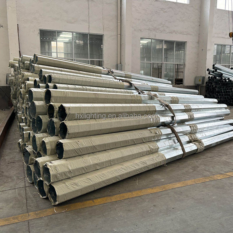 12 Meter Low Voltage Galvanized Polygon Stainless Steel Tubular Utility ...