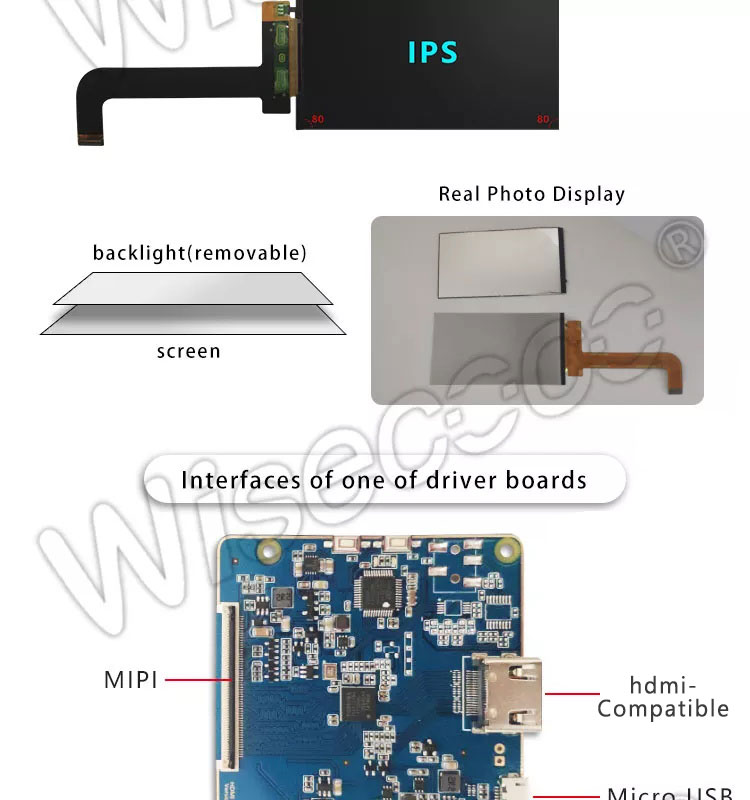 50 pin connector LCD control panel 2560*1440 2K 5.5 inch LCD screen ...