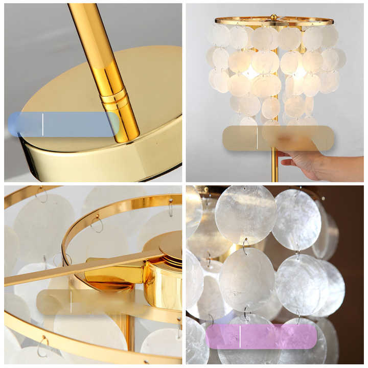 Modern Nordic Style Luxury Table Lamp Warm Romantic Shell Bed Lamp for ...