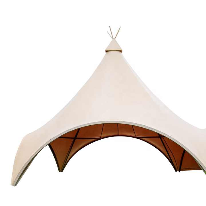 Triplet Large Outdoor Pyramid Teepee Tipi Indian Yurt Glamping Wedding ...