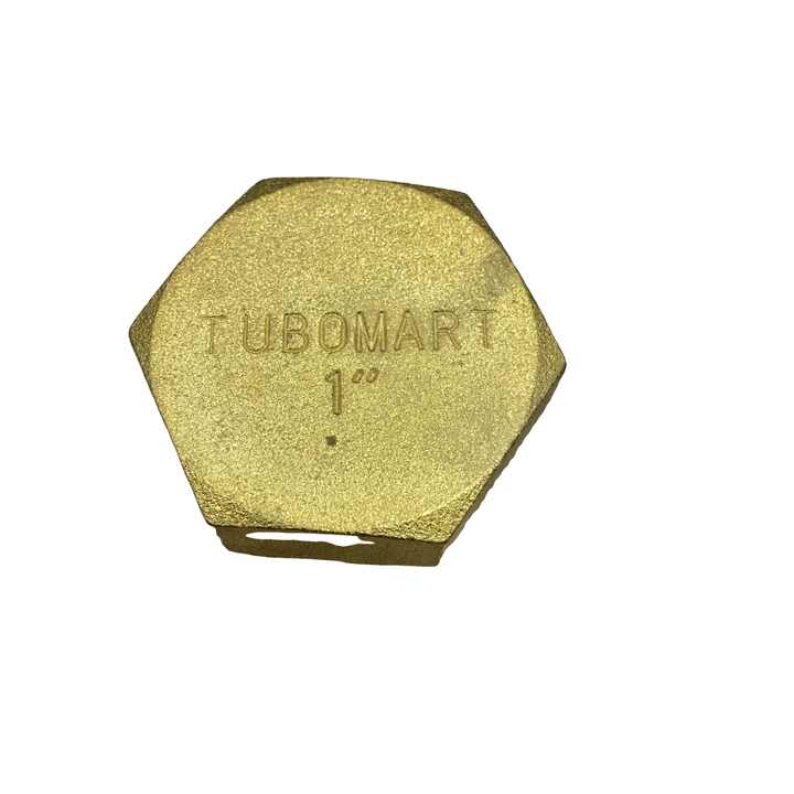 TUBOMART High Pressure Brass End Cap Thread 3/8'-1 1/4' Brass Pipe ...