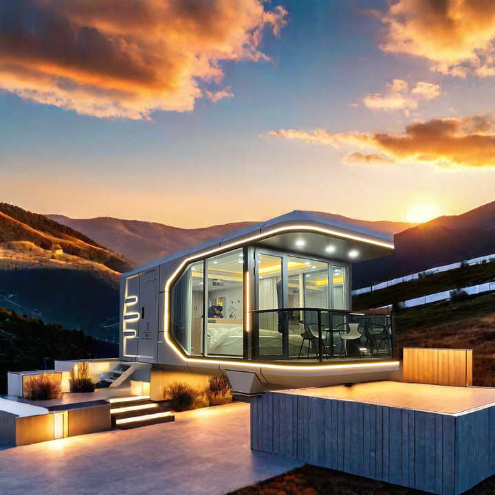 Modern Apple Cabin Tiny House - Luxury Container Support