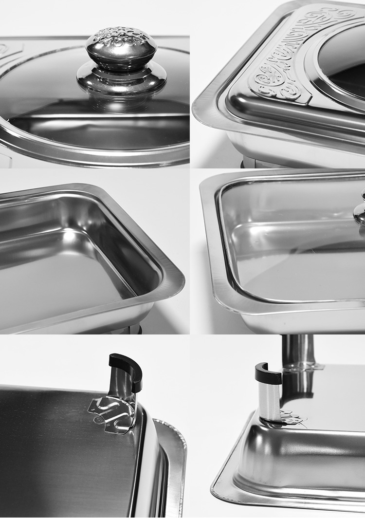 Commercial Stainless Steel Service Dish Buffet Food Warm Chafing Dish ...