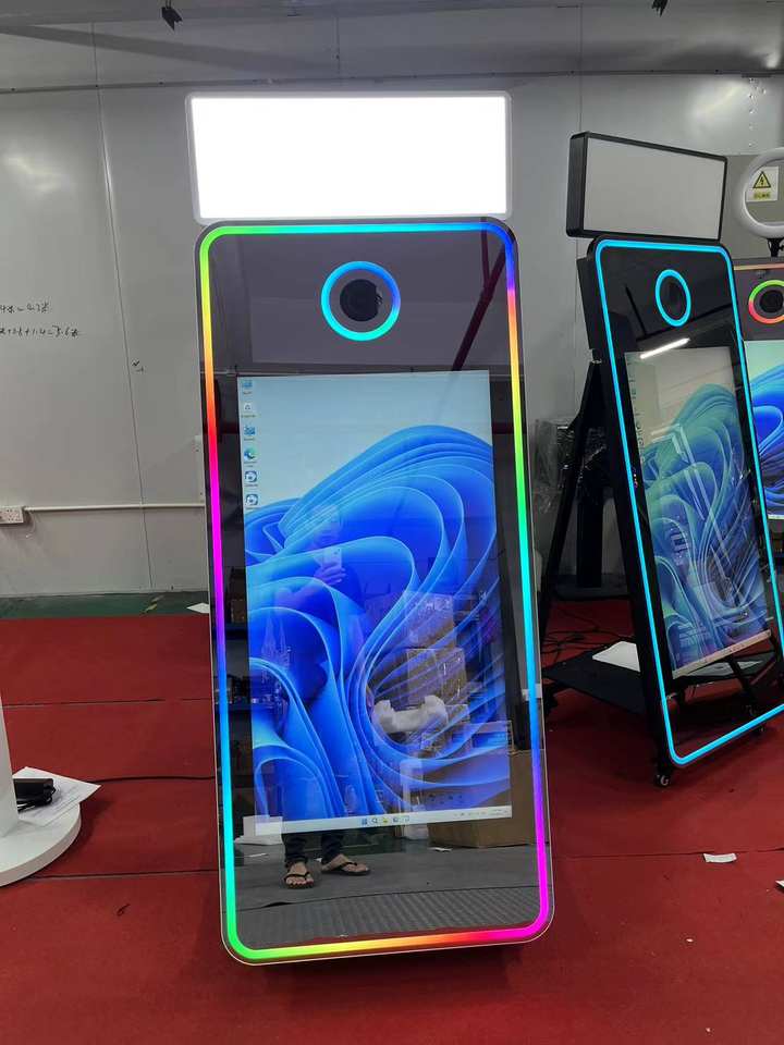 70 Inch Magic Mirror Photo Booth Machine Kiosk With Printer Compatible ...