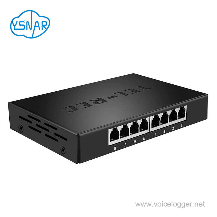 8 Ports USB Digital Voice Logger Phone Recorder with Phone Number, 8CH ...