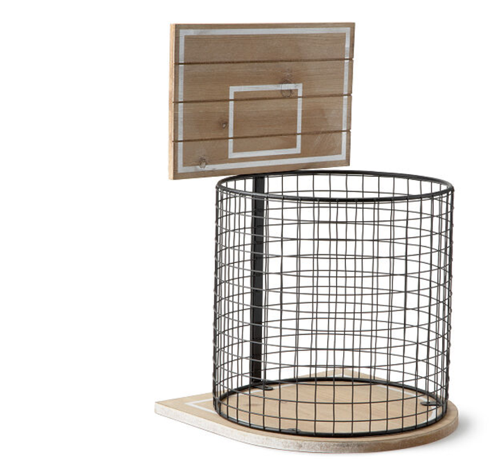 Basketball Hoop Trash Can - Durable & Versatile Solution