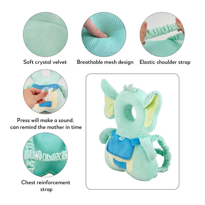 New Arrival Golden Supplier Baby Neck Protective Pillow Safety Backpack ...