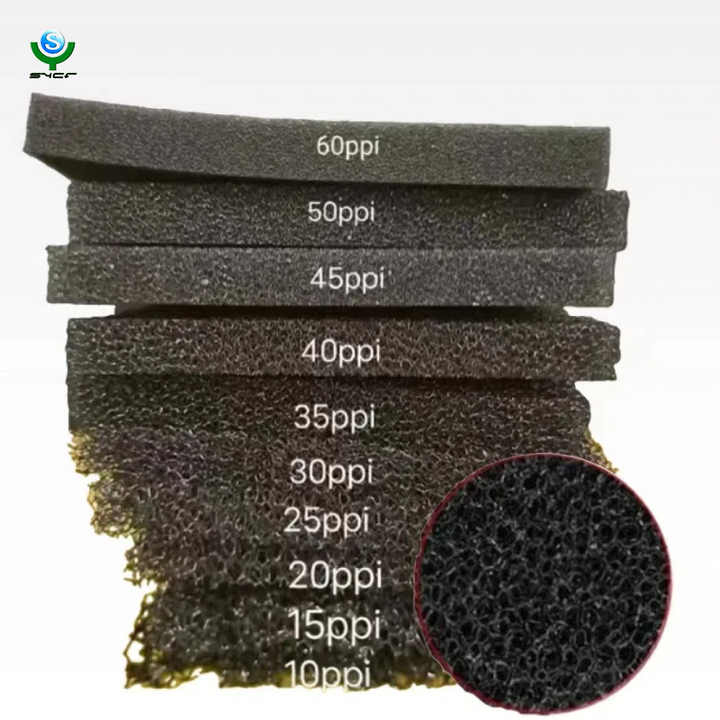 Customized Open Cell PU Foam Sheet - 18-60ppi Filter Sponge