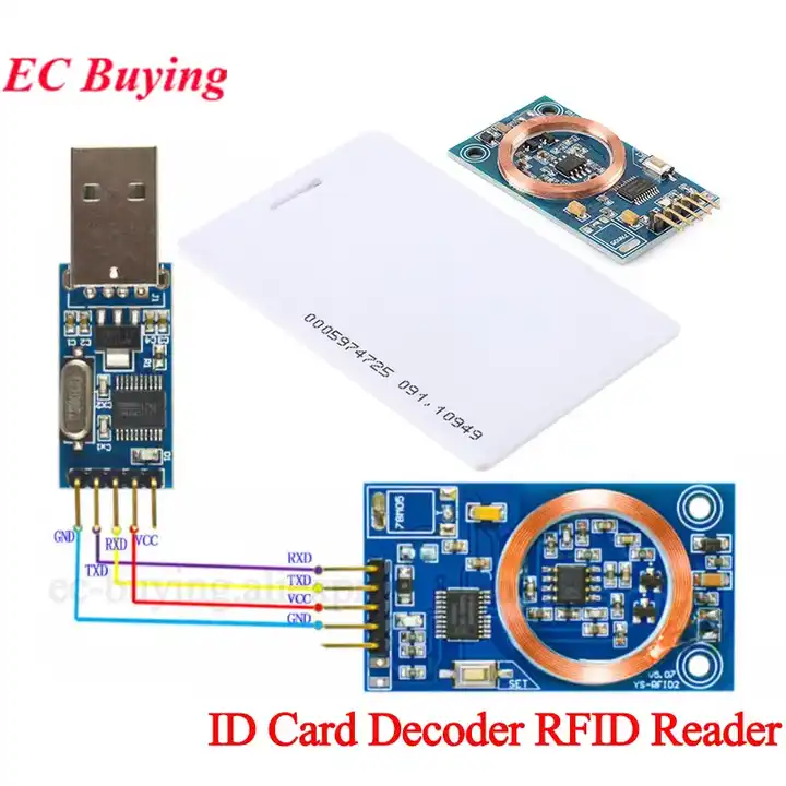 Id Card Decoder Rfid Reader Module 125khz Tk4100 Em4200 Uart Output ...