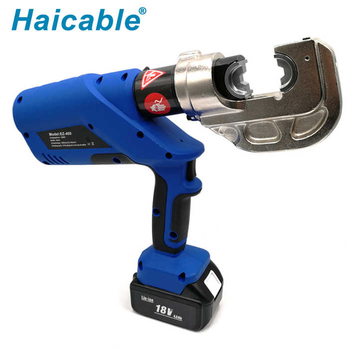 Rechargeable Power Wire Crimper EZ-400 - 12 Tons Hydraulic Tool