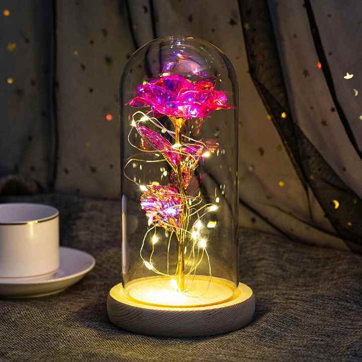 Valentine Romantic Gift Weddings Decoration Glass Bell Jar Eternal ...