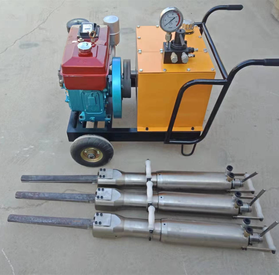 Diesel Hydraulic Stone and Rock Splitter Static Blasting Rock Splitting ...