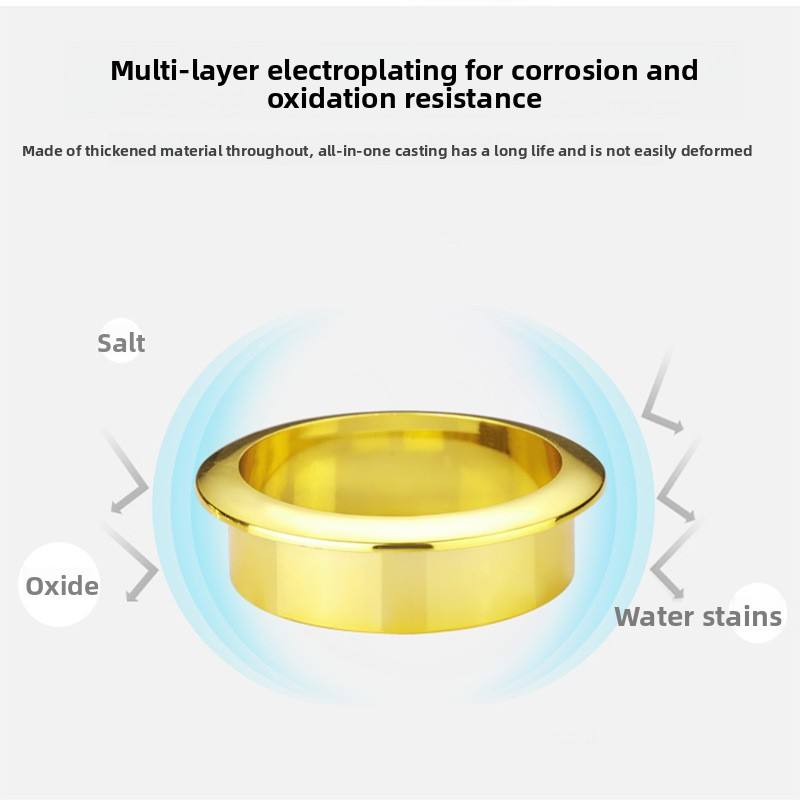 Modern Computer Desk Cable Hole Decorative Ring 18mm Hole Nylon Plastic ...