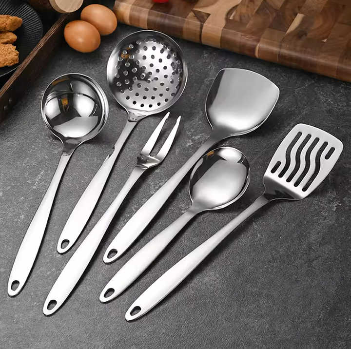 Stainless Steel Hotel Ladle Frying Spatula Kitchen Cooking Gadgets ...