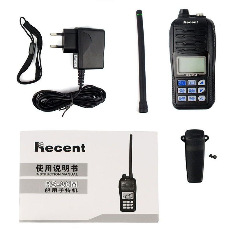 Rs-36m/rs-35m/rs-35me 5w Vhf Marine Radio Ipx7 Walkie Talkie Handheld ...