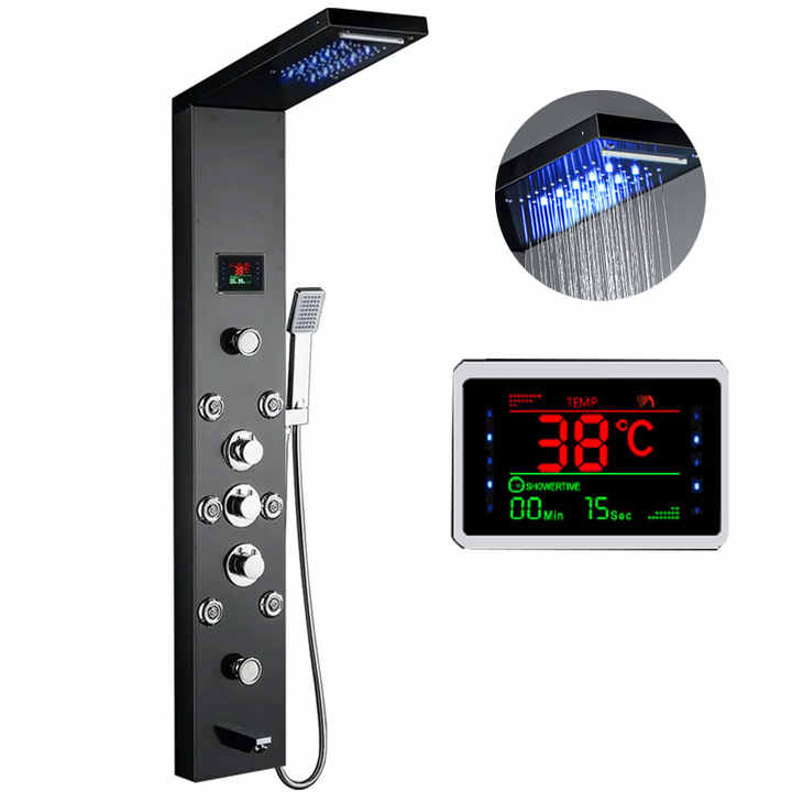 Yaopeng Wall-Mounted Spa LED Shower Panel - Modern & Durable