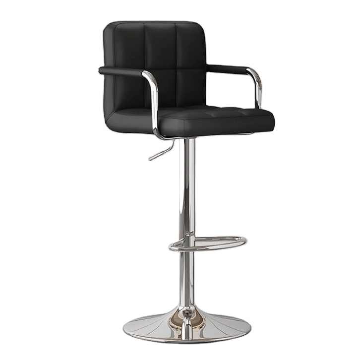Modern Classic Square High Bar Chair luxury iron metal leg household ...