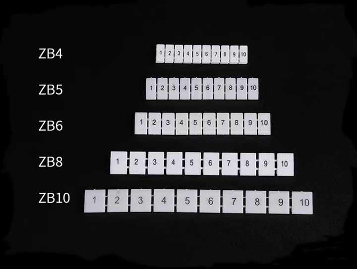 ZB5 Terminal Block Marking UK3N Terminal Block Numeric Marker Label ...