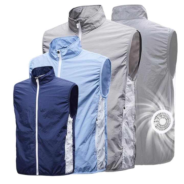 Summer Cooling Fan Vest USB for Workers - 100% Polyester