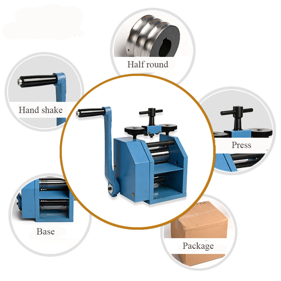 New Kinway Adjustable Jewelry Rolling Mill Machine Manual Metal Roller ...
