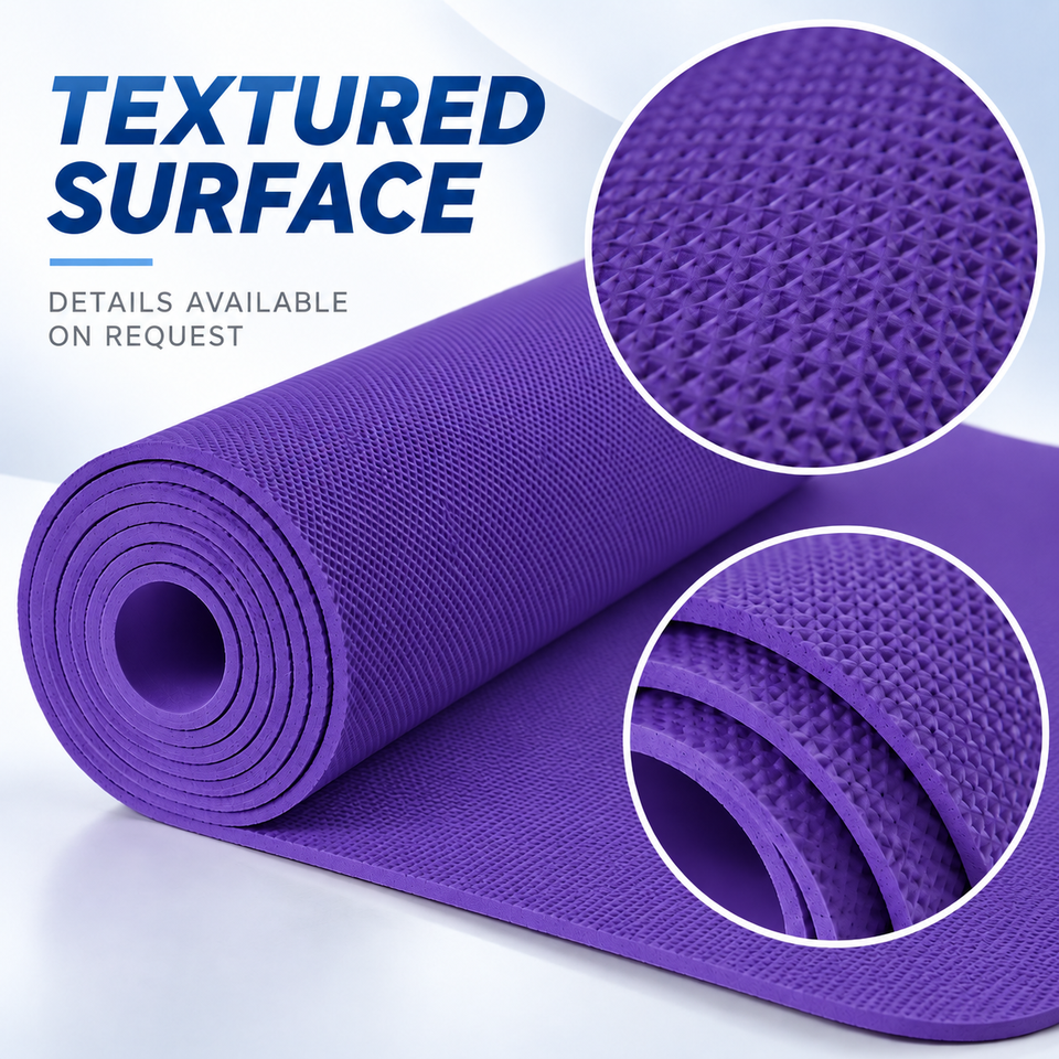 Custom Logo PVC Yoga Mat Non Slip Folding Exercise Mat 3mm Thickness ...