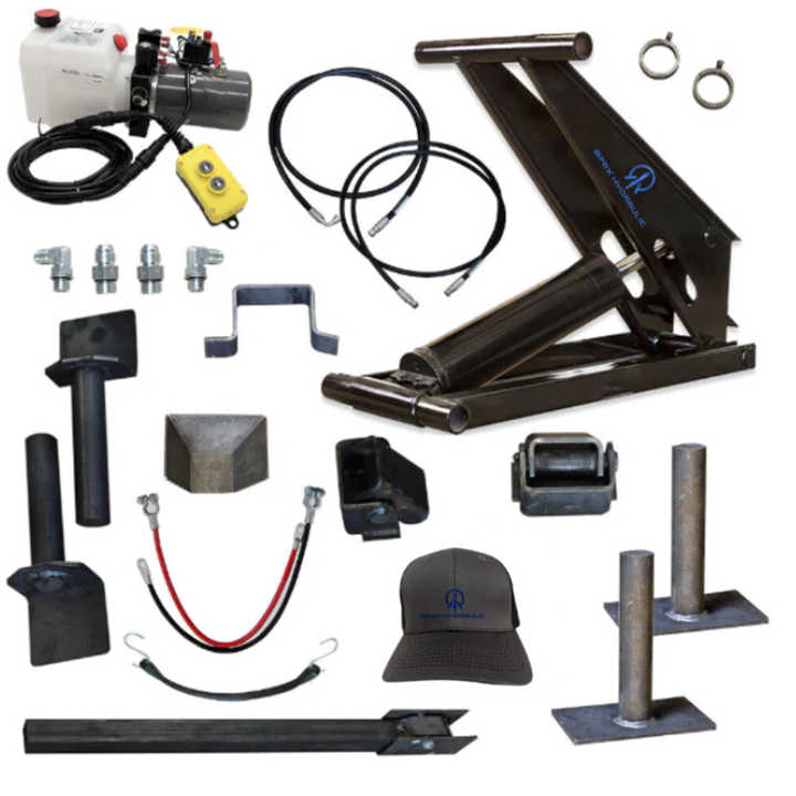10 Tons Dump Trailer Hydraulic Scissor Power Hoist Kits PH520| Alibaba.com