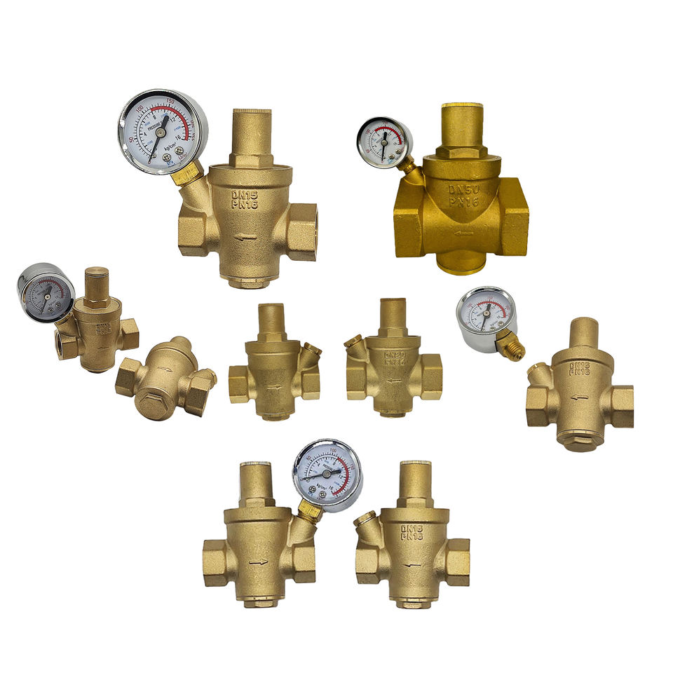 LISHUI DN40 Brass Hydraulic Water Pressure Reducing Valve 16 Bar BSP ...