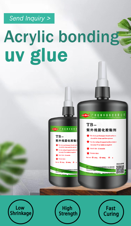 Traceless Acrylic Acid UV Glue for PVC/PET/Plastic Bonding UV Cure ...