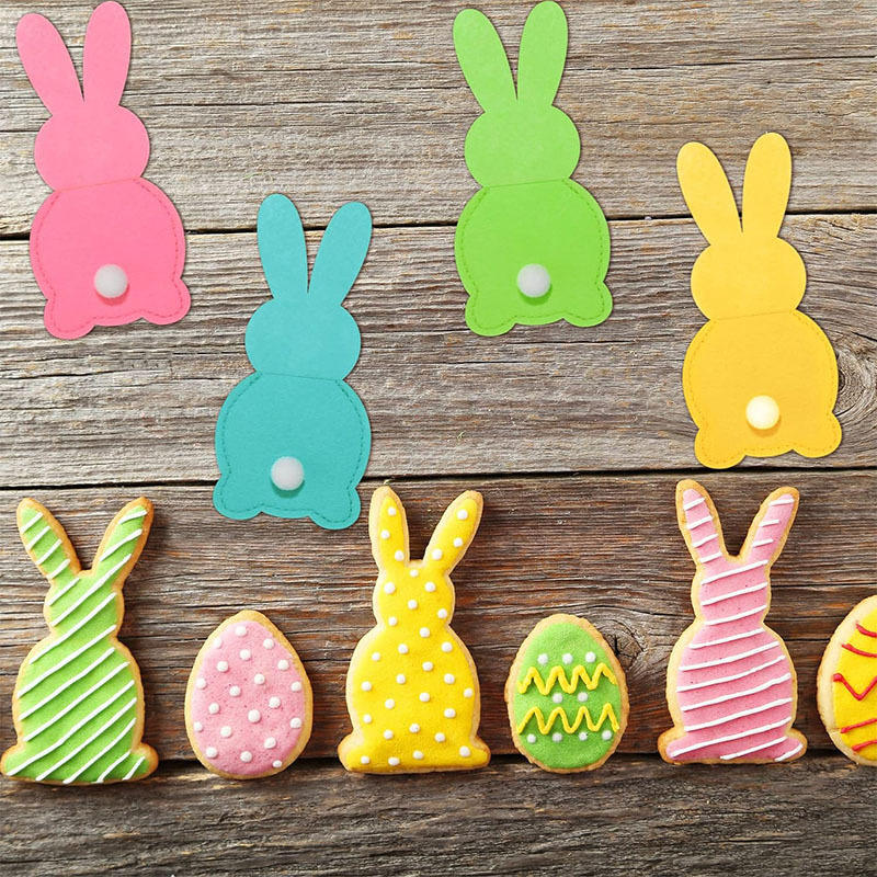 Easter Bunny Tableware Bag, Knife and Fork Bag, Birthday Party Tabletop ...