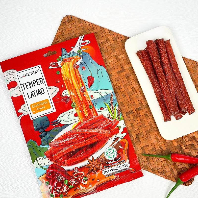 AKEXIXI Chewy Grain Snack, Super Spicy Food, Traditional Treat Halal ...