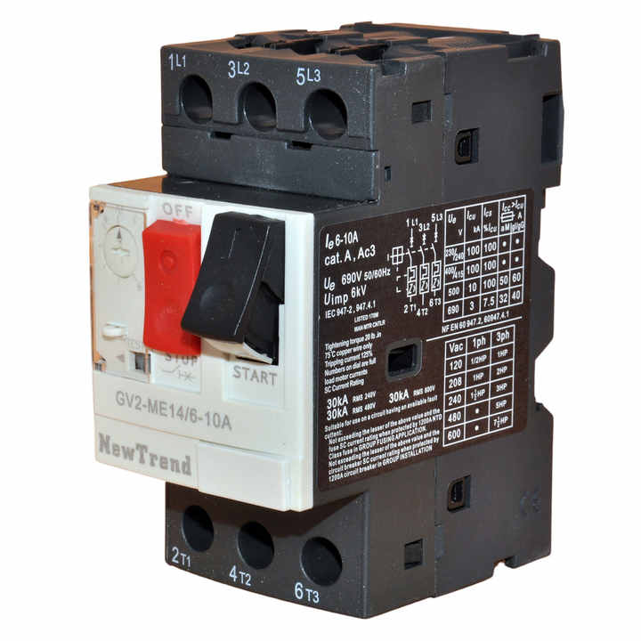 NewTrend MPCB motor starter GV2ME with Pushbutton Control GV2ME08 ...