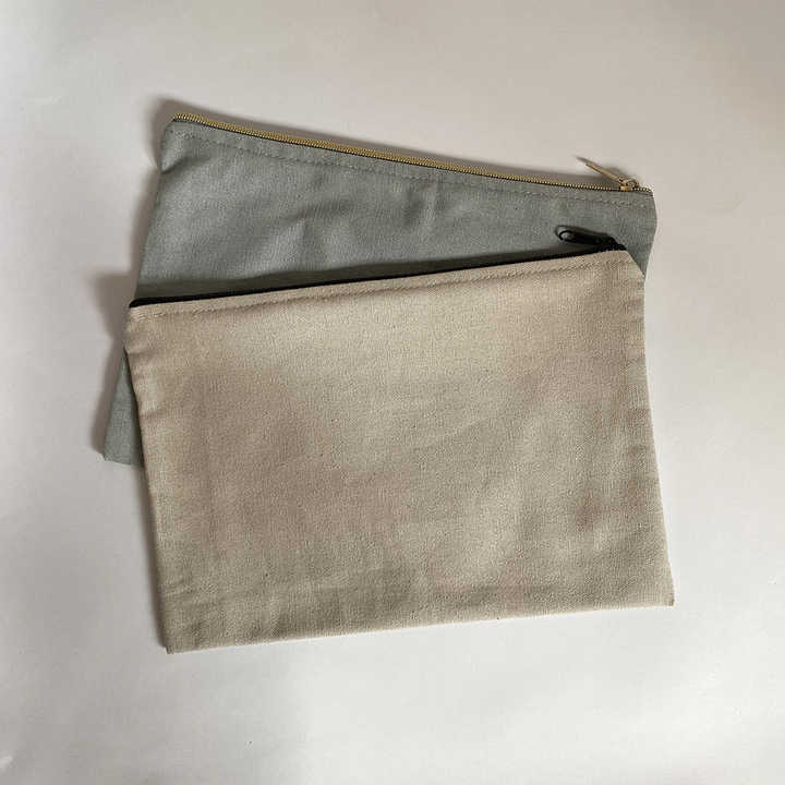 Fat Fabric Pouches with Zipper - Perfect for Travel Cosmetics