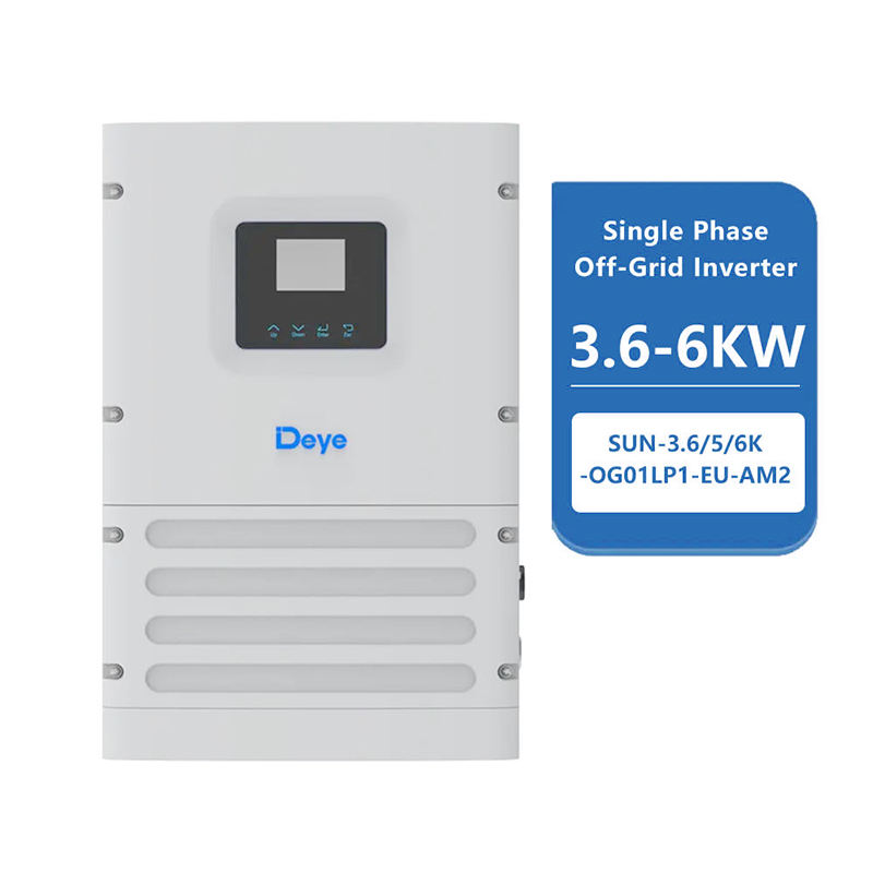 Deye 6kW Off Grid IP65 6000 W Hybrid Inverter SUN-3.6/5/6K-OG01LP1-EU ...