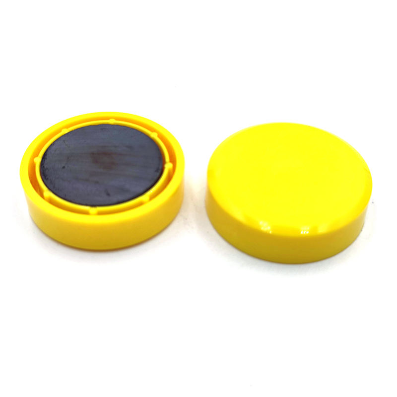 D40mm Round Colored Magnet Plastic Covered Magnet Pins With Ferrite ...