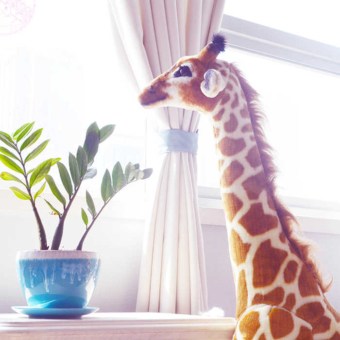 Custom Plush Toy Realistic Simulation Animal Stuffed Big Size Giraffe ...