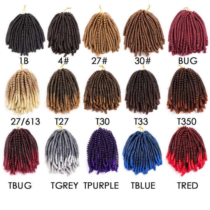 Ombre Marley Braiding Hair Crochet Braid Spring Twist Hai Pre Looped ...