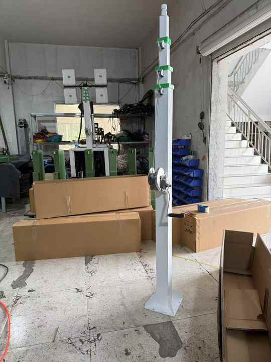 Manual Electric Hydraulic Lifting Mast - Self-Locking Function