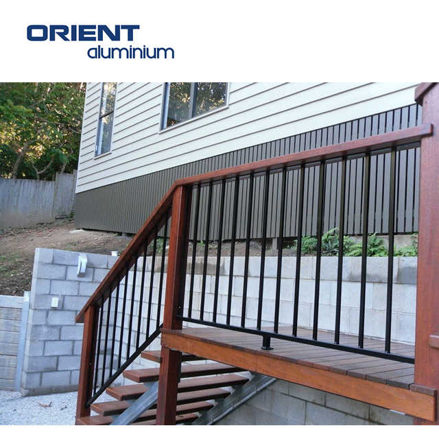 Modern Design Aluminum Balcony Roof Terrace Balustrades Handrail Picket ...