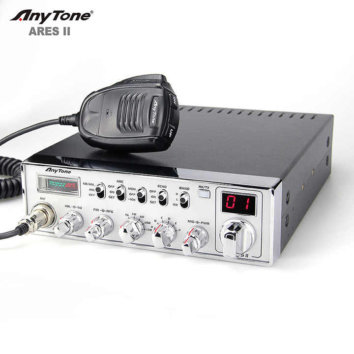 AnyTone ARES II AM FM SSB CB Radio 24.715-30.105 MHz High Power Best CB ...