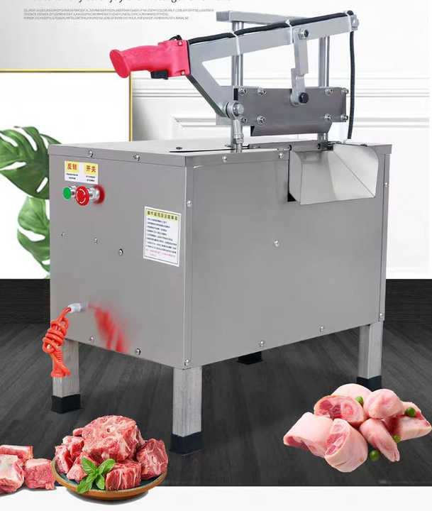 Mutton Frozen Fish Cutter Pork Ribs Hydraulic Bone Cutter Commercial ...