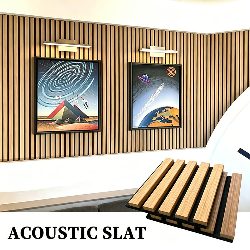 Modern Walnut Acupanel Wall Panel Slat Acoustic AKUPANEL for Hotel ...