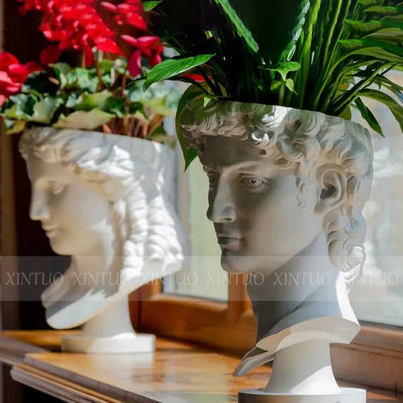 Hercules Wall and Farnese Hercules Planter Pots - Greek Mythology