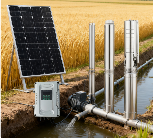 2200W 220V Solar Water Pump Farms for Hydroponics with Solar Panel Flow ...